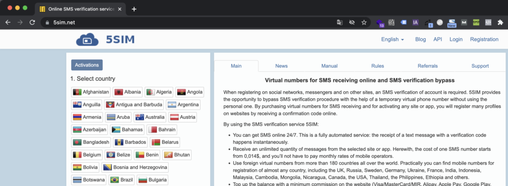 海外营销必备工具(8)：短信接码平台 - 宇周博客
